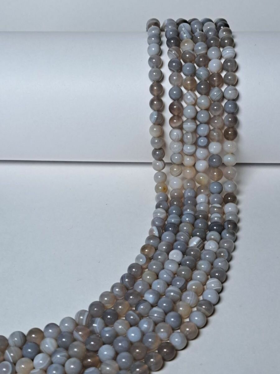 Бусины агат, натуральный камень, для рукоделия, для творчества, для украшений, для браслетов, 8 мм