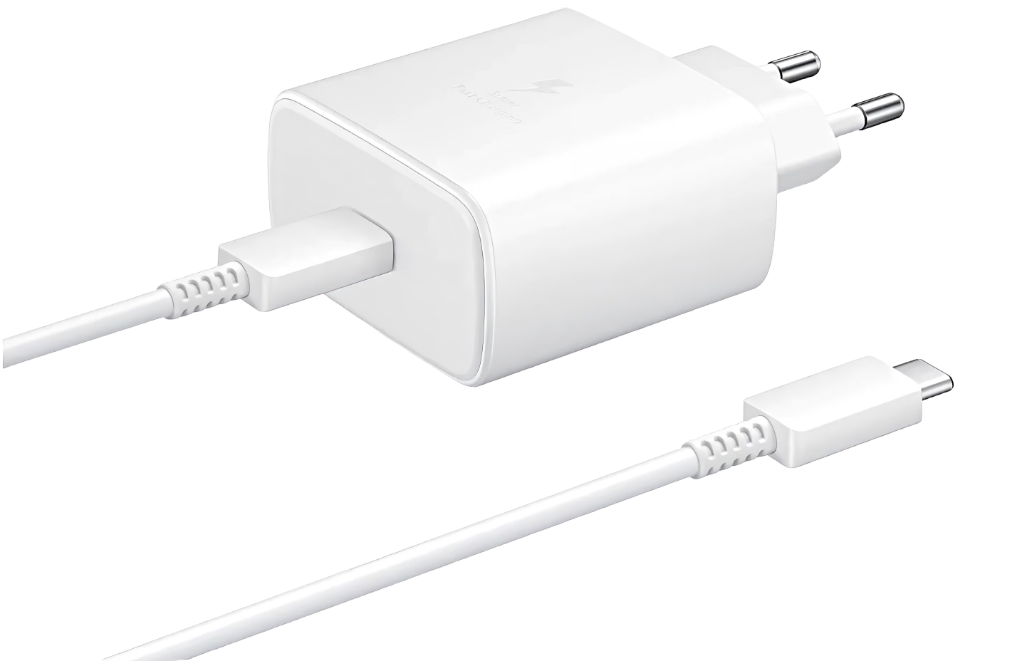 Зарядное устройство 45W для устройств SAMSUNG / блок питания + кабель TypeC - TypeC