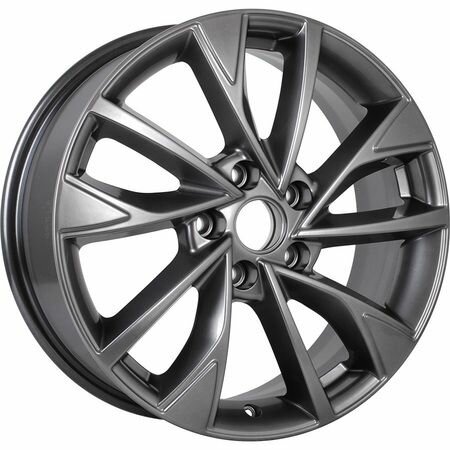 Колесный литой диск КиК Роквуд R17x7 5x108 ET45 CB60.1 Dark_platinum