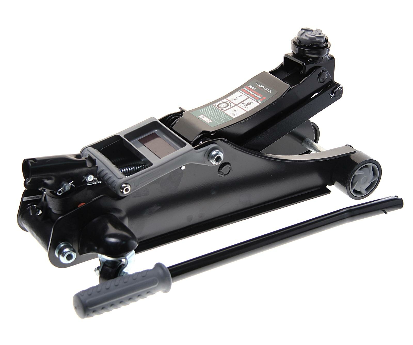 Домкрат гидравлический подкатной 2т низкопроф. с лотком