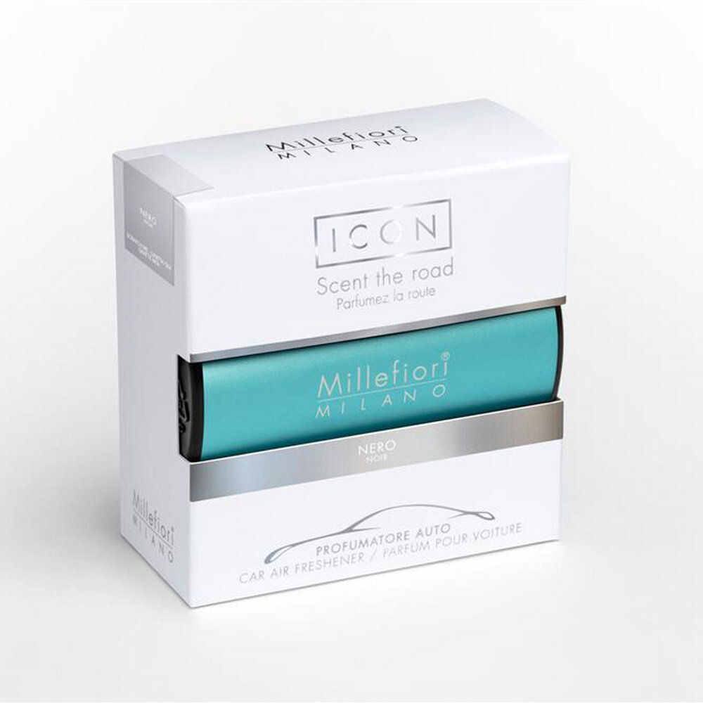 Millefiori Milano ICON / Ароматизатор в авто "Классик" Черный CAR AIR FRESHENER ICON "CLASSIC" LIGHT BLUE - NERO