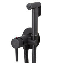 Смеситель VIKO V-4922 с гигиеническим душем черный матовый (латунь)