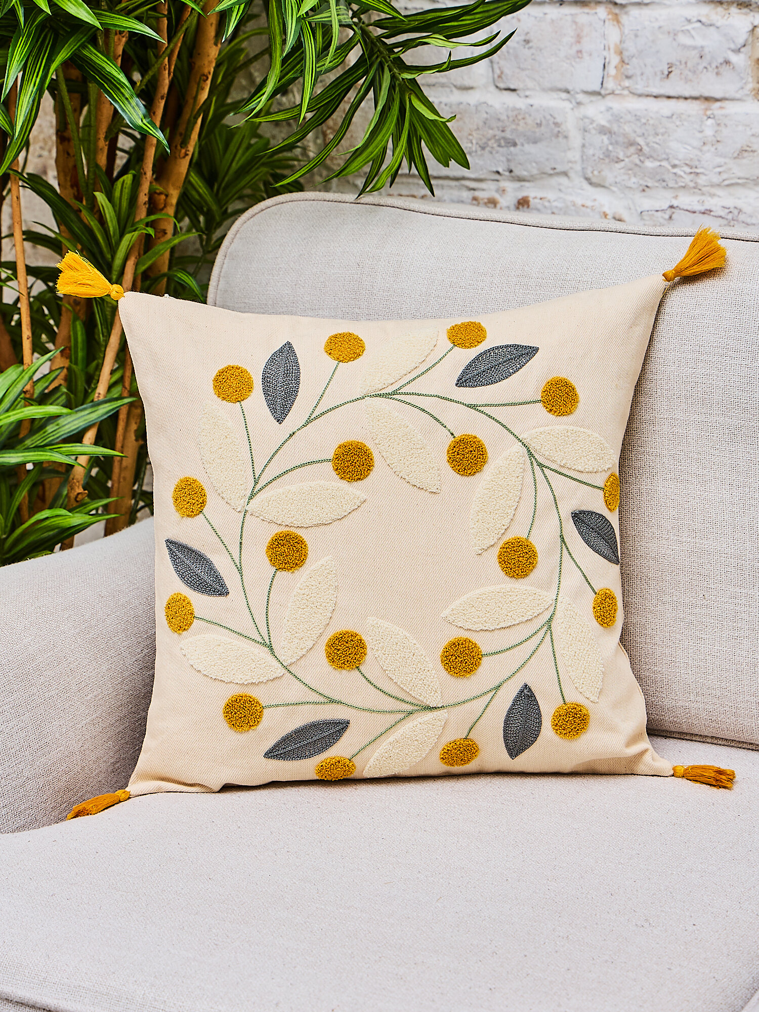 Наволочки декоративные 40х40 см на молнии, 1 шт, экостиль