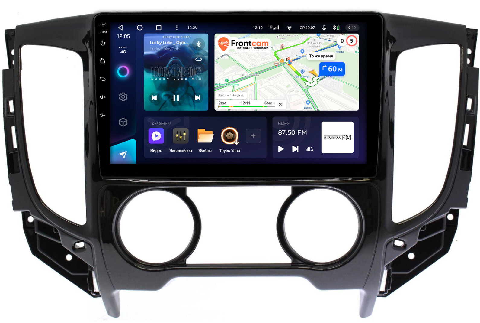 Штатная магнитола Teyes CC3L 4/64 9" RM-9339 Mitsubishi L200 5 2015-2019 (авто без климат-контроля, глянцевая) Android 10 (4G-SIM, DSP, IPS)