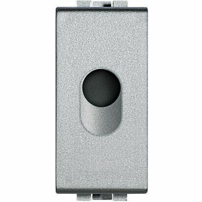 Вывод кабеля, 1 модуль. Цвет Алюминий. Bticino LIVINGLIGHT. NT4953
