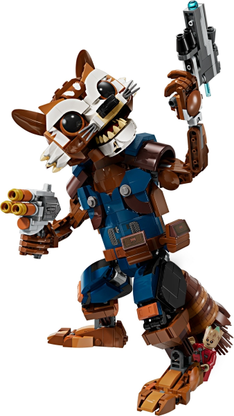 Конструктор LEGO Marvel Super Heroes 76282 Енот Ракета и малыш Грут, 566 дет.