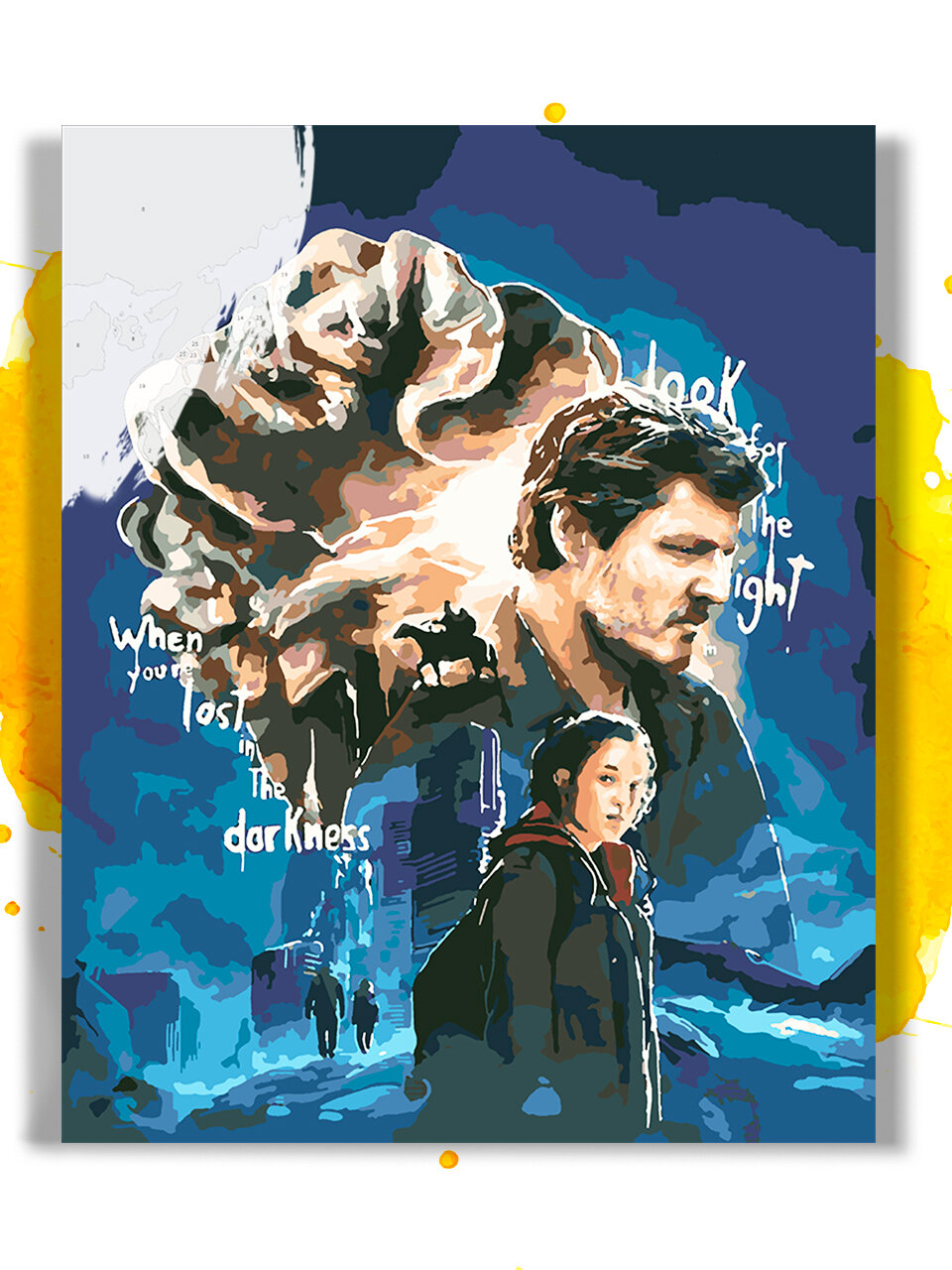 Картина по номерам на холсте The Last of Us series постер, 40 х 50 см