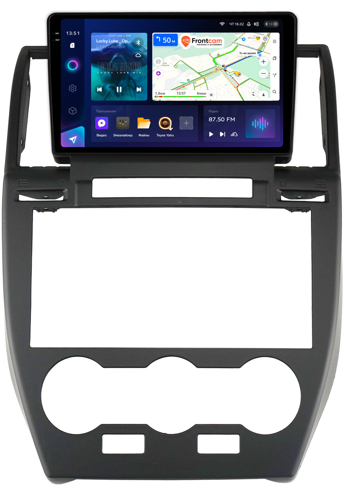 Штатная магнитола Land Rover Freelander 2 2006-2012 Teyes CC3 2K 6/128 9.5" RM-9-0733 Android 10 (4G-SIM, DSP, QLed)