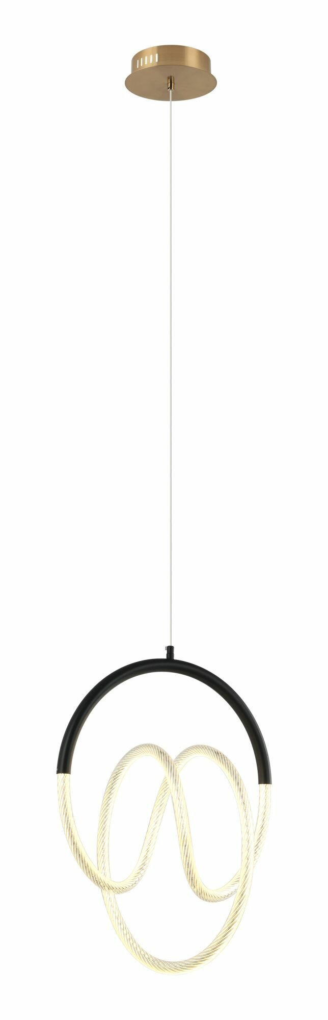 Подвесной светильник черный + неон