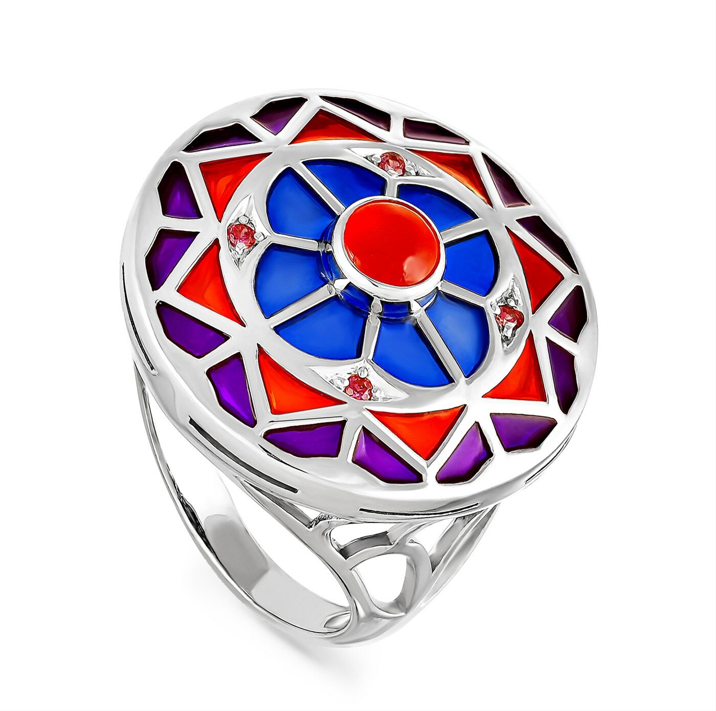 Кольцо, серебро, 925 проба, оникс