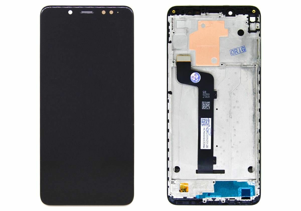 Дисплей для Xiaomi Redmi Note 5 Pro в рамке (черный) премиум