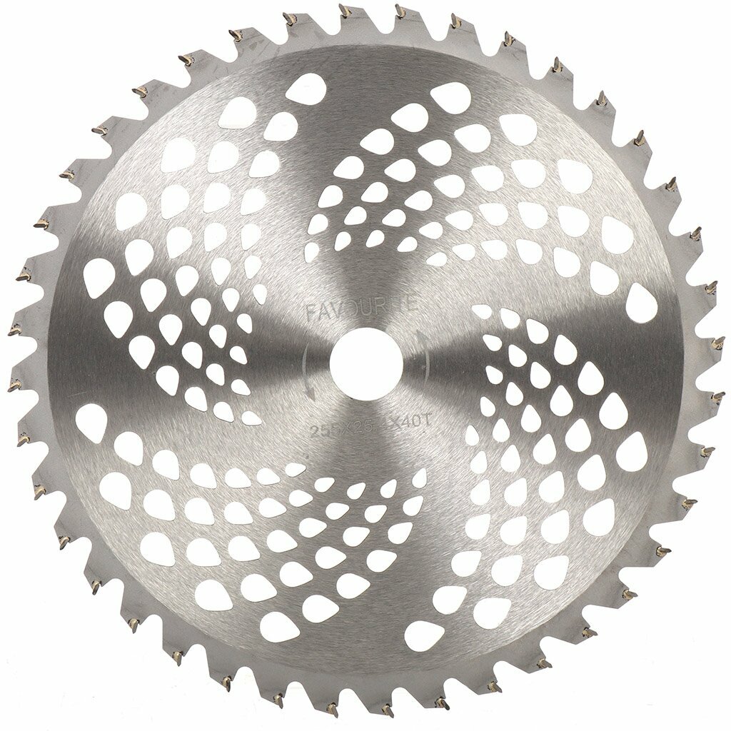 Нож для триммера 40 зубьев, 255 мм, 25.4 мм, Favourite, FBT 40Zknife, сталь