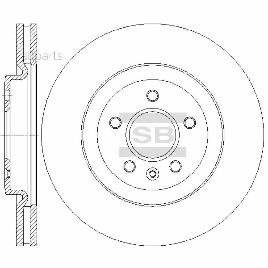 SANGSIN BRAKE SD5325 Диск тормозной
