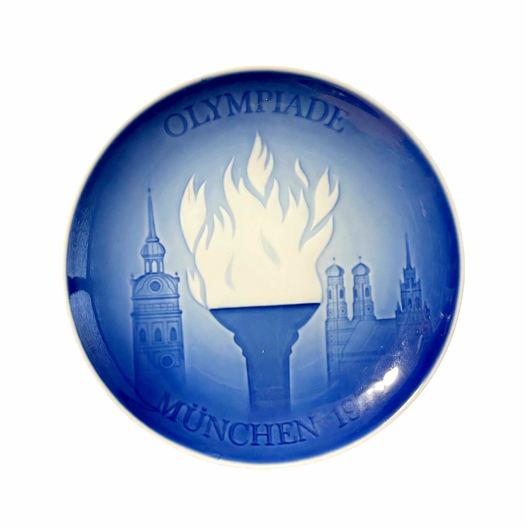 Декоративная тарелка Рождество 1972 год, B&G, Royal Copenhagen. Дания