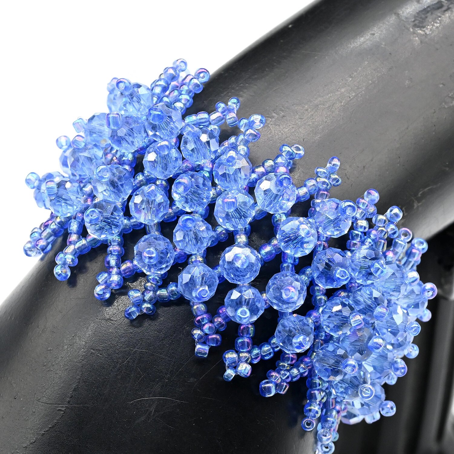 Плетеный браслет, циркон