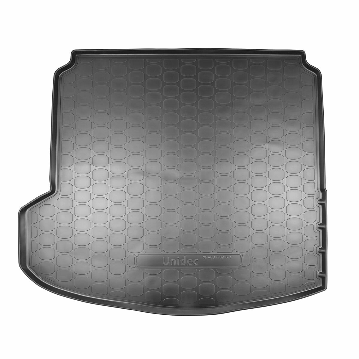 Коврик в багажник для Renault Megane IV в кузове SD (2016-) Черный, полиуретан, Norplast. NPA00-T69-570