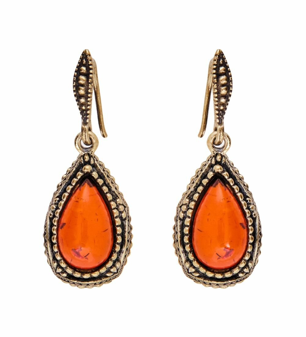 Серьги, янтарь