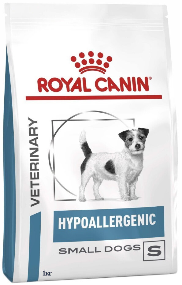 Royal Canin Для собак малых пород с пищевой aллергией, Hypoallergenic small, 1кг 1 кг