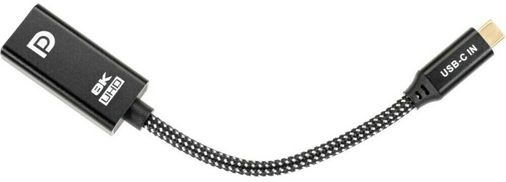 Адаптер USB Type-Cm---->DP(f) 1.4v, 4K@120HZ 8K@ 60Hz, Alum Shell, Telecom 0.15м TUC065