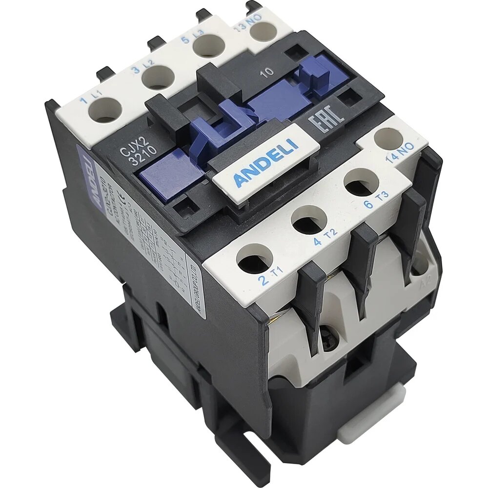 Контактор ANDELI CJX2-3210 32A 220В/AC3 1но 50Гц ADL08-010, 230 В