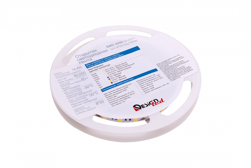 Светодиодная Лента DesignLed DSG560-12-NW-33 IP33 5м Нейтральное Белое Свечение / СВГ 000517.