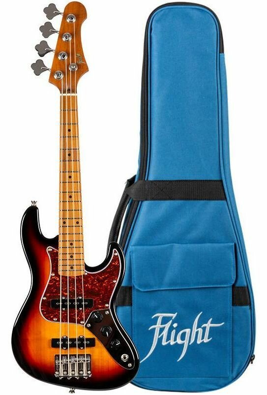Электроукулеле бас Flight Mini JB SB (чехол в комплекте)