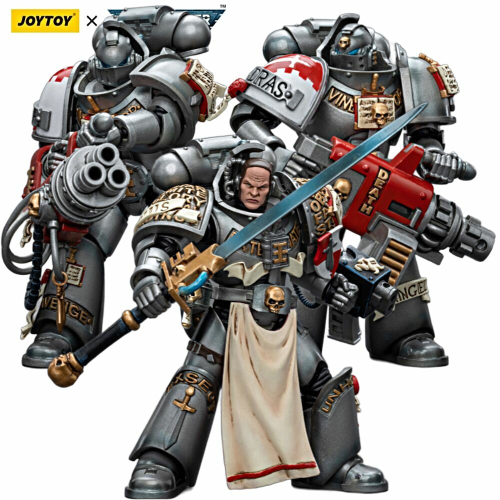 JOYTOY 1/18 Wahammer 40000 Фигурка действия Grey Knights Strike Squad Коллекционная модель