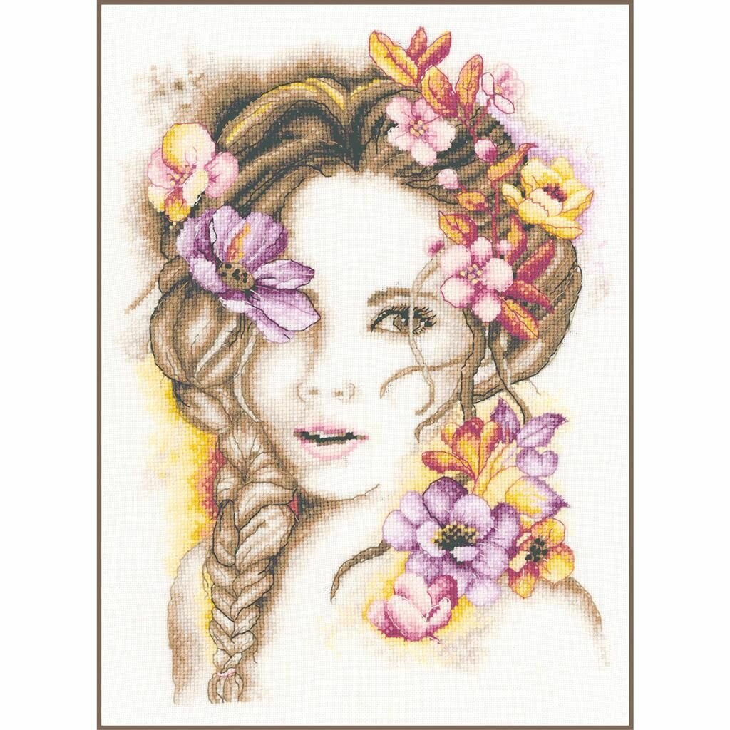 Набор для вышивки LanArt Madame Fleur PN-0202849, равномерного переплетения, 25 цветов
