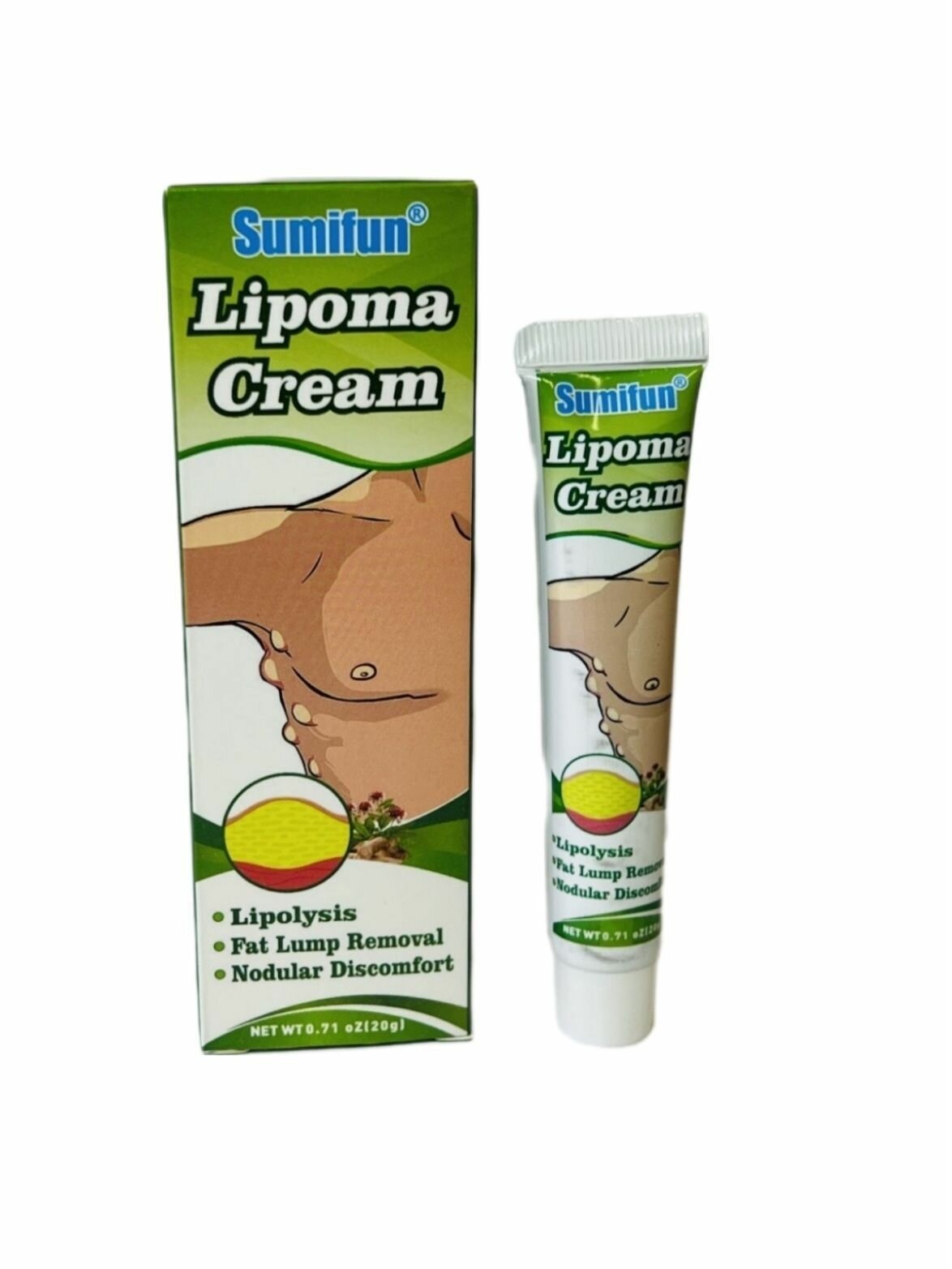 Крем-мазь Sumifun, против липомы, с натуральными экстрактами, без побочных эффектов, 20 г