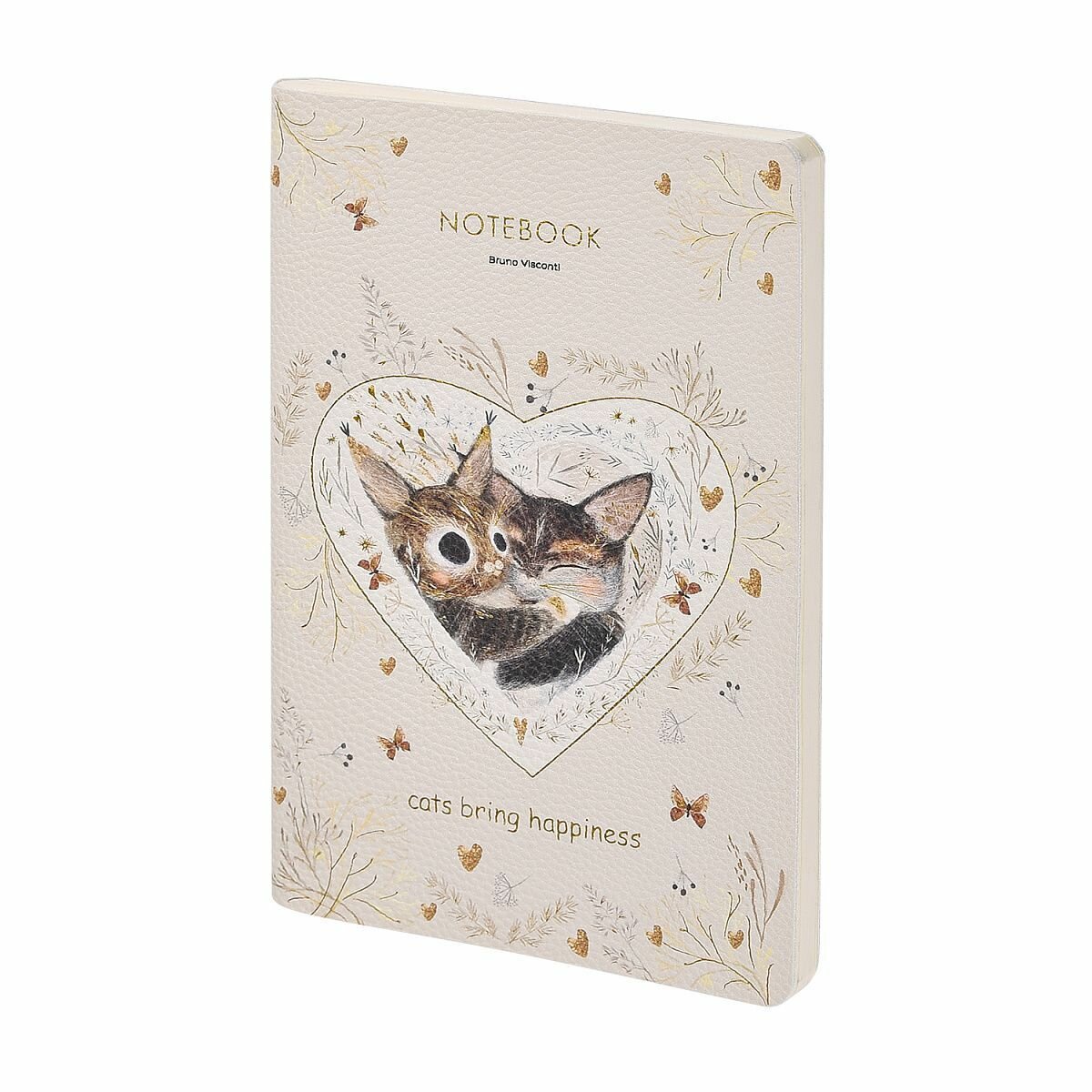 Тетрадь А5 BrunoVisconti "Котики приносят счастье" 60 л, линейка