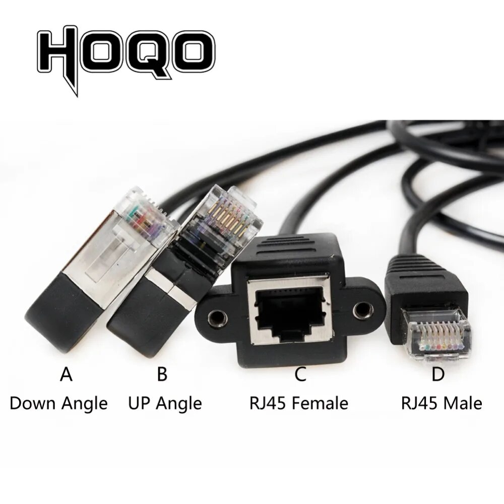 Удлинительный кабель Ethernet Cat 5e RJ45 8P8C D-C, 0.3m