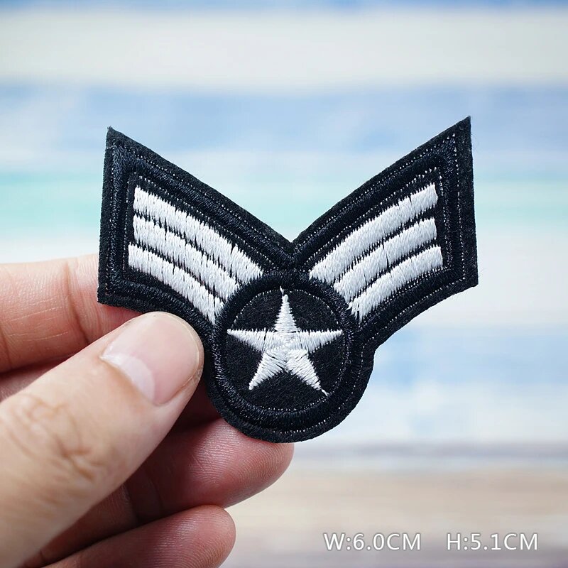 Нашивка военная с звездой, цвет 10