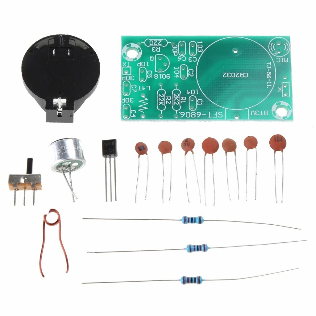 Комплект для сборки, FM частотно-модулированный беспроводной микрофон