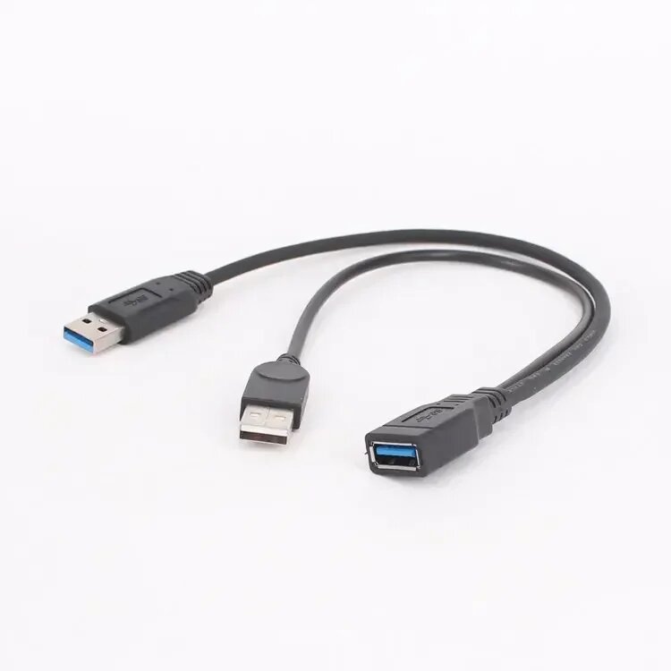 USB 3.0 удлинитель с двумя портами USB 3.0 1F to 2M