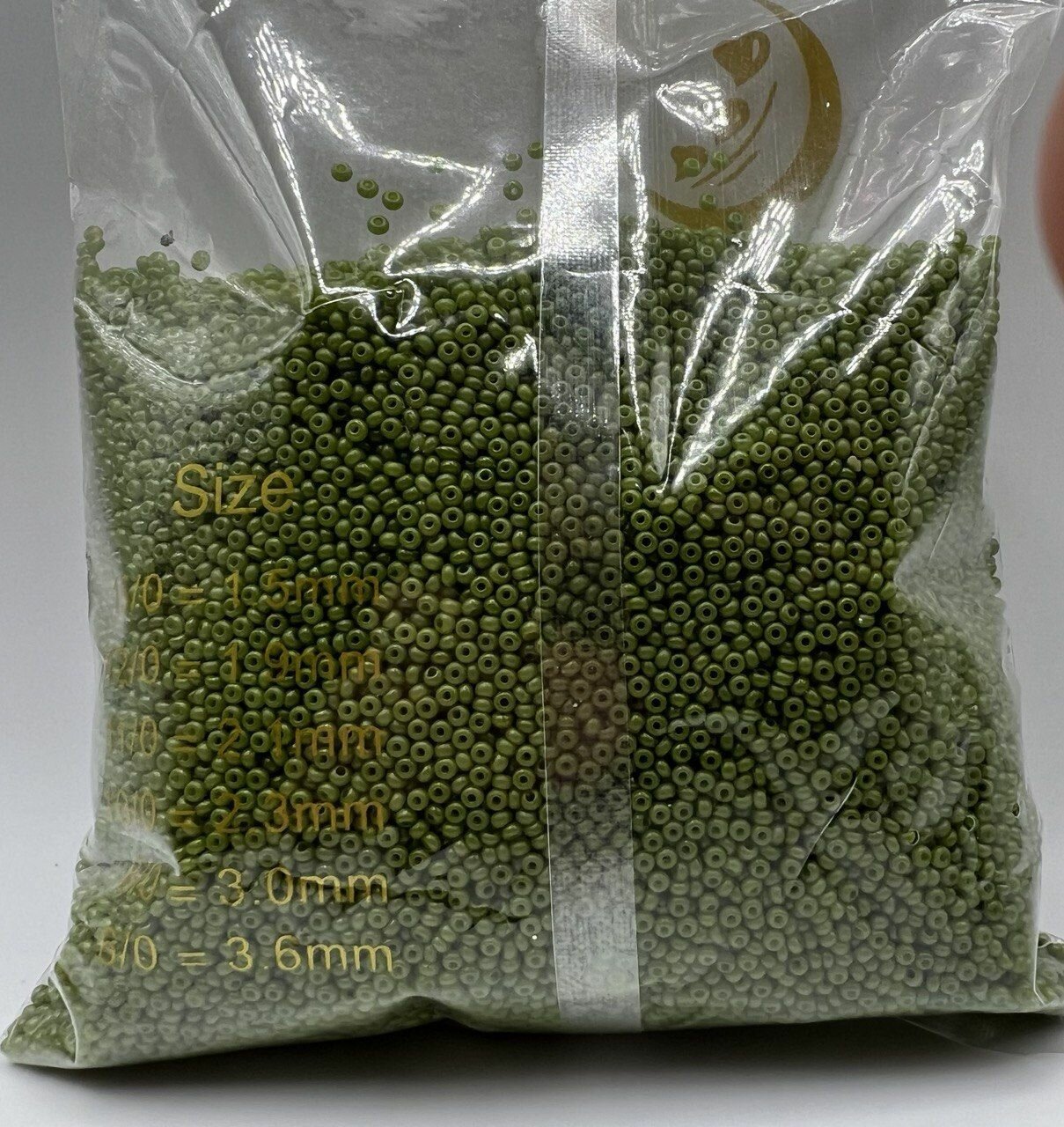 Бисер калиброванный SIZE:12 в упаковке 450гр.