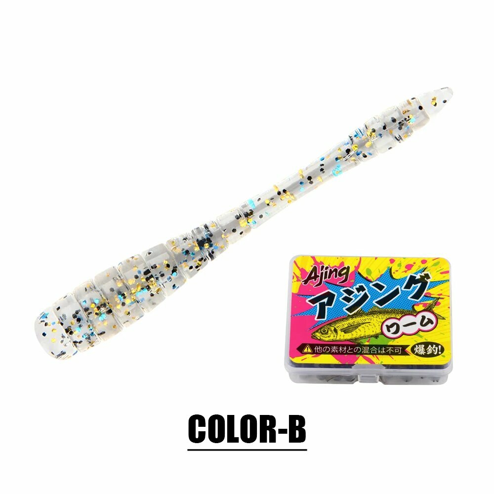 Spinpoler TPR Ajing мягкие приманки для морской рыбалки 20 шт. Color-B