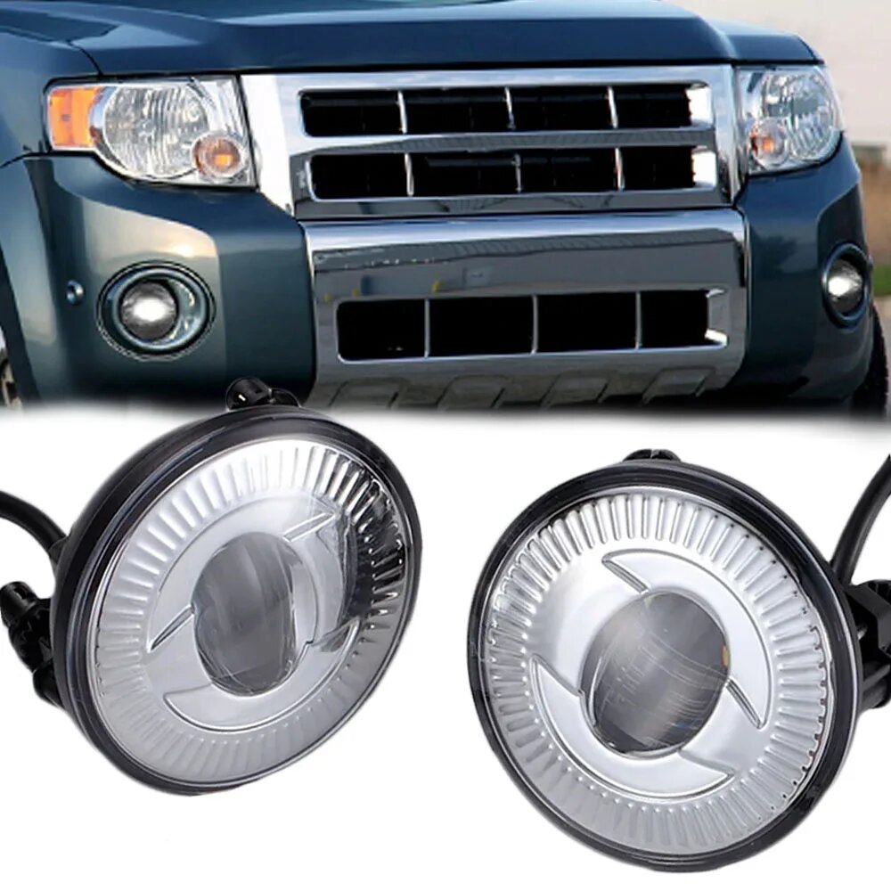 2X Светодиодный Противотуманные фары, фары дальнего света для Chevrolet Suburban Tahoe 07-13, подчеркивающие козырьки 10-13, Camaro 2015, Silverado GMC, Sierra надлежащие, Yukon Chrome