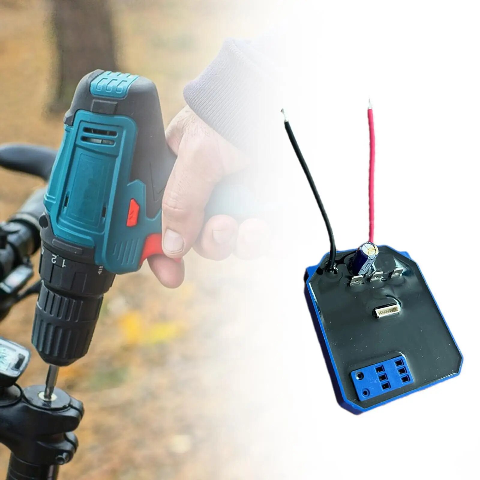 Бесщеточная электрическая дрель, компактная практичная плата управления скоростью