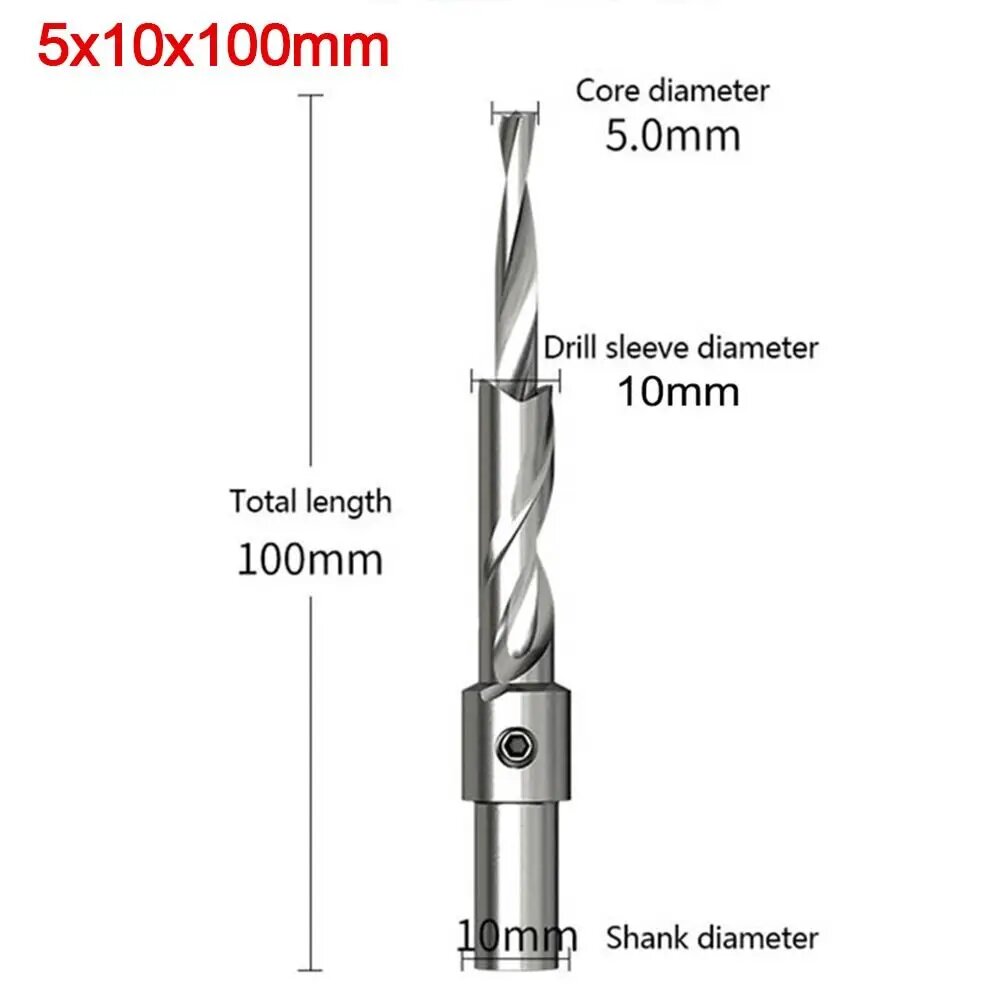 Центральное сверло GUHEHARD для дерева 3-8 мм 5x10x100mm