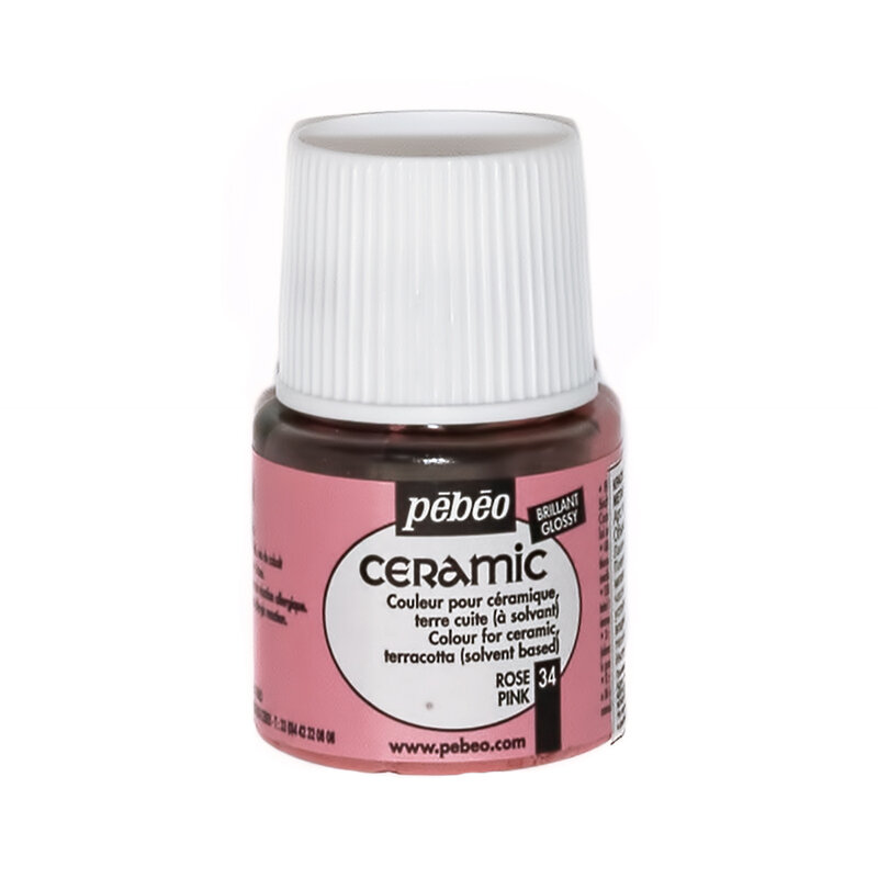 "PEBEO" Краска по керамике и металлу Ceramic 45 мл 025-034 розовый