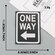 Серый вышитый патч "One Way" 11.9x8.9 см, BU342-5