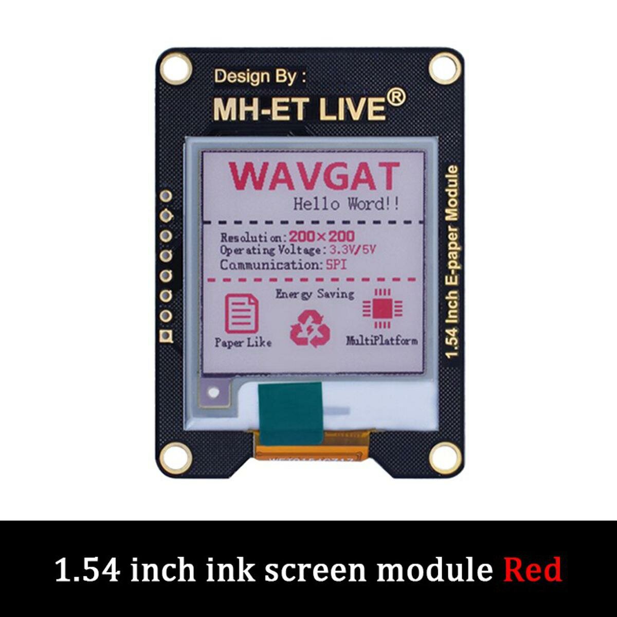 WAVGAT 1,54-дюймовый модуль Epaper E-paper E-Ink EInk дисплей экран SPI поддержка Global Part для Arduino UNO STM raspberry pi ESP32