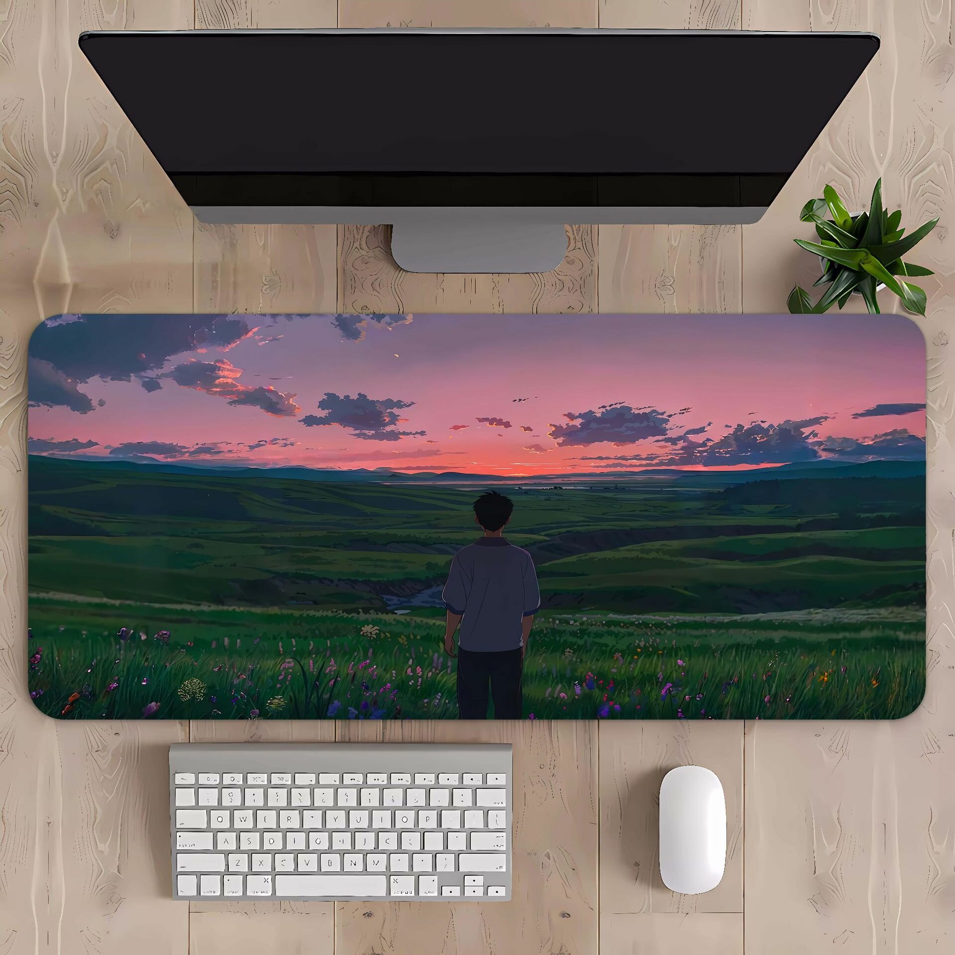 Коврик для мыши B23-Рисовое поле, 1000x500x3 мм