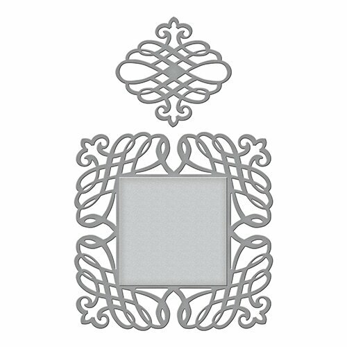 Ножи для вырубки Spellbinders "Nestabilities" Удивительная бумага Грейс, Расцветающий флер, для скрапбукинга