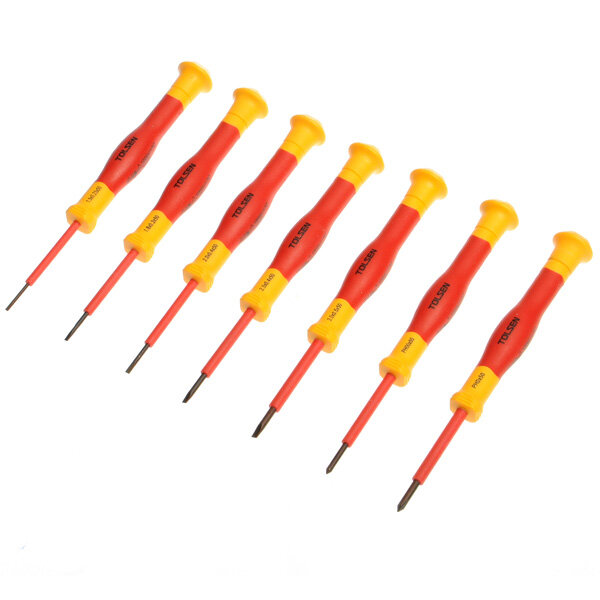 Набор VDE, GS отвёртки 7штук до 1000В Tolsen 32007