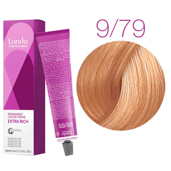 Londa Permanent Color Creme Стойкая крем-краска для волос 9/79 Карамельная сказка, 60 мл