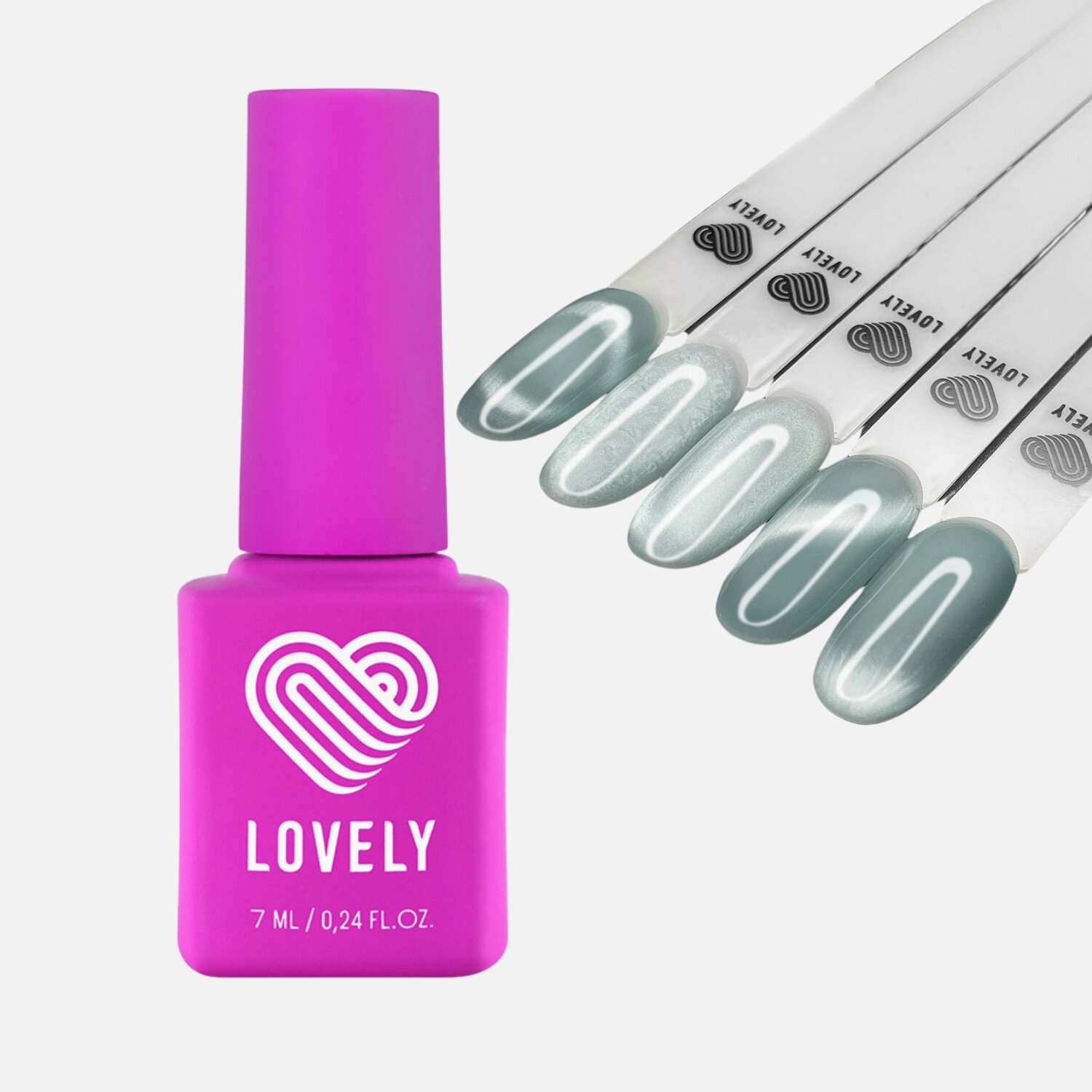 База кошачий глаз Lovely Base Cat серая 7 мл