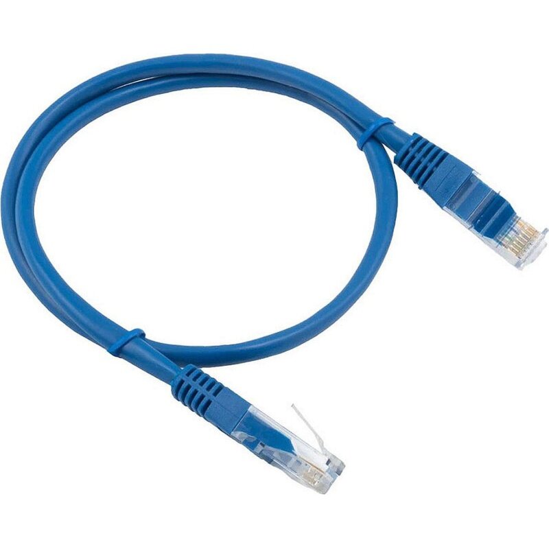 Кабель патч-корд A1 модель LCU5E-C-0.5M-BL, 0.5 м, медь, синий