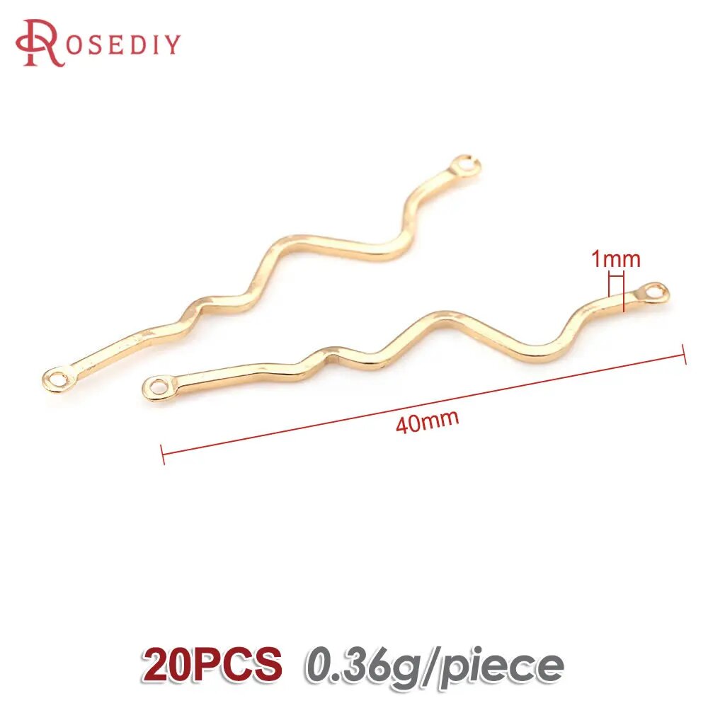 Подвески для сережек-стержней Rosediy латунные золотистого цвета