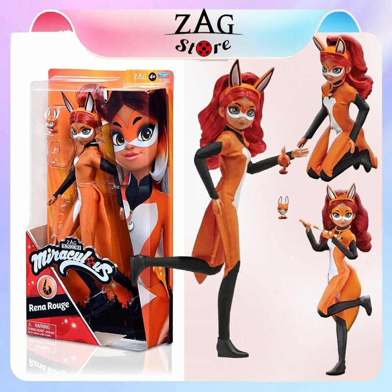 Кукла "Леди Баг и Супер-Кот" Рина Руж с аксессуарами 27 см